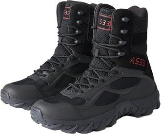 Generic Bottes Militaires Légères pour Homme Botte De Combat Moto Et Randonnée Bottes De Travail Tactiques Dextérieur pour Travailler Toute La Journée, Fermet