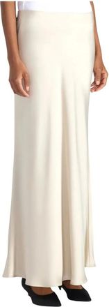 Liviana Conti Femme, Jupes, Beige, Taille: 40 FR Bessie Long Satin Skirt