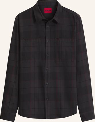 HUGO BOSS Hugo Hemd Egrin Relaxed Fit braun