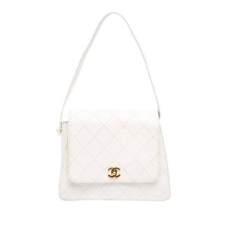 Chanel Sac bandouli&egrave;re vintage Pre-owned - Femme - Pre-owned - Blanc - Taille: ONE Size