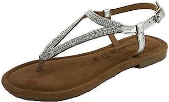 Tamaris Femme 1-28125-20 Sandale, argenté, 37 EU