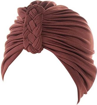 Generic Chapeau de t&ecirc;te ethnique pour femme Cancer Couverture turban Bandeau dentra&icirc;nement, caf&eacute;, Taille unique