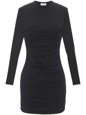 Saint Laurent Kleid mit Drapierung - Schwarz
