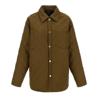 A.P.C. A.p.c., Femme, Vestes, Vert, Taille: 40 FR Veste matelass&eacute;e Georges