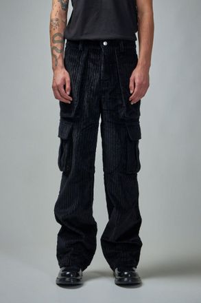 Nahmias Corduroy Logo Cargo Pants