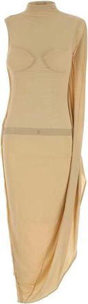 Jean Paul Gaultier Femme, Robes, Rose, Taille: 40 FR Skin Stretch Viscose Dress