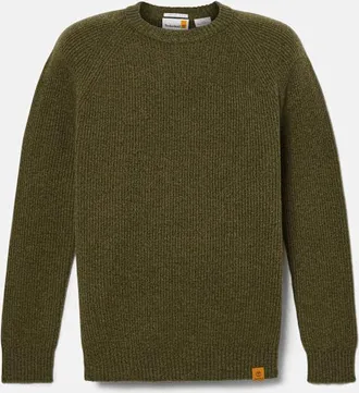 Timberland Phillips Brook Rundhalspullover mit Raglan&auml;rmeln f&uuml;r Herren in Dunkelgr&uuml;n, Herren, Gr&uuml;n, Gr&ouml;&szlig;e