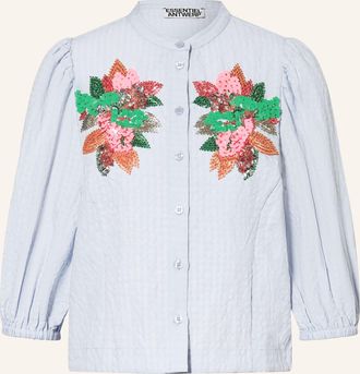 Essentiel Bluse Jaiden Mit Pailletten blau