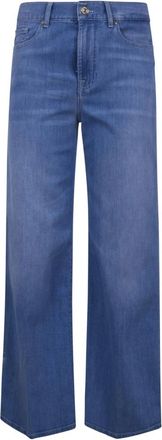 7 For All Mankind Femme, Jeans, Bleu, Taille: W29 Lotta Uncle Cropped Jeans