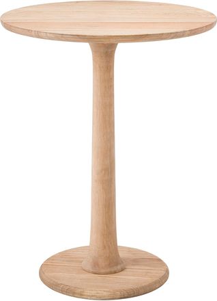 Clp Beistelltisch rund Farragut, massiver Holztisch aus Mindi-Holz, handgefertigter Couchtisch f&uuml;r Wohnzimmer und Esszimmer, Farbe:Natur