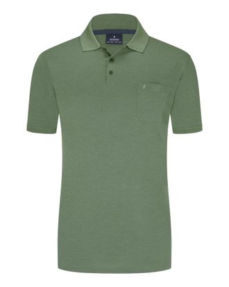 Ragman Glattes Poloshirt mit Brusttasche und Logo-Stickerei in