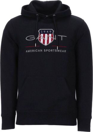 GANT Kapuzenpullover GANT Shield Hoodie schwarz Archive Shield Hoodie