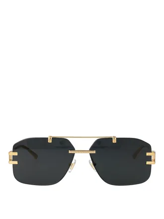 Versace Lunettes De Soleil - Or