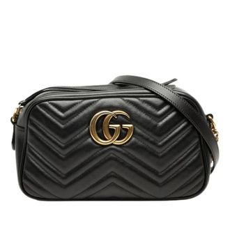 Gucci Sac bandouli&egrave;re matelass&eacute; Pre-owned - Femme - Pre-owned - Noir - Taille: ONE Size