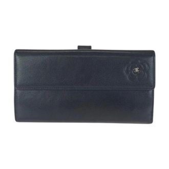 Chanel Portefeuille long (bi-pli) Pre-owned - Femme - Pre-owned - Noir - Taille: ONE Size