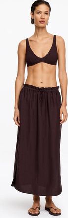 Arket Bikinioberteil Mit V-Ausschnitt -Braun