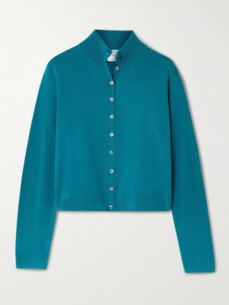 Leset Cardigan En Laine M&eacute;rinos James - Bleu