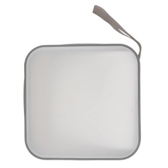 BESPORTBLE POPETPOP CD Aufbewahrungskoffer mit 40 Kapazit&auml;t Tragbare DVD Aufbewahrungstasche aus Kunststoff Wei&szlig; mit Rei&szlig;verschluss und Trageschlaufe Kratzfester