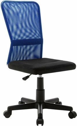 vidaXL Vidaxl - B&uuml;rostuhl Schwarz und Blau 44x52x100 cm Netzgewebe