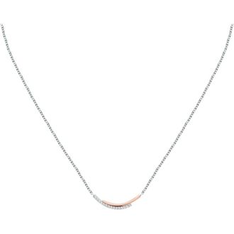 Cleor Collier en argent 925/1000 et zircon