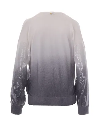 Liu Jo Womens Cardigan Grey Shaded Viscose Cardigans Sweater