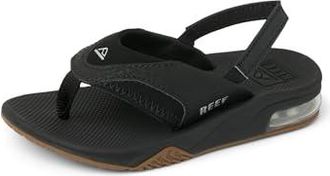 Reef Reef Garçon Little Fanning Tongues, Noir/argenté, 8 UK