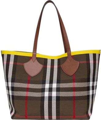 Burberry Gro&szlig;e Check-Tragetasche - - Bags - Damen - Mehrfarbig - ONE SIZE