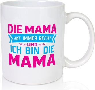 Generic Mama hat immer Recht | Auszeichnung - Tasse Weiss - Kaffeetasse/Geschenk/Familie