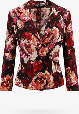 Dolce & Gabbana Cady blazer with peonie flower print - DOLCE & GABBANA - gender_Woman