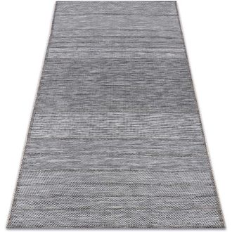 RugsX Teppich sisal loft 21108 Linien grau /elfenbein / silber grey 160x230 cm