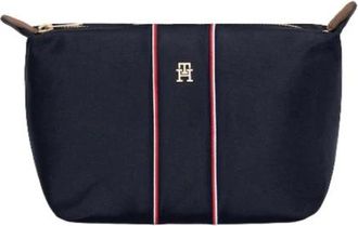 Tommy Hilfiger Femme, Sacs, Bleu, Taille: ONE Size Icon TH Monogram Plaque Washbag