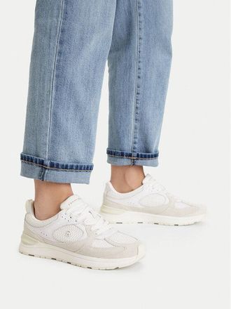 Tommy Hilfiger Sneakers Th Mix Material Runner FW0FW09306 Wei&szlig;