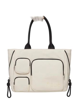 Tous sac cabas Roomy à poches multiples - Blanc