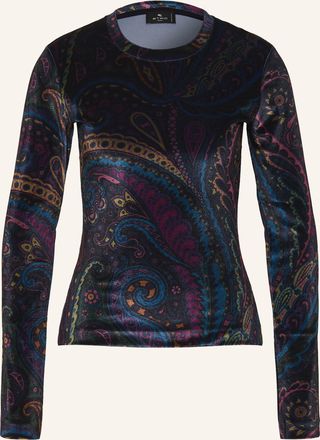 Etro Etro Longsleeve Aus Samt blau