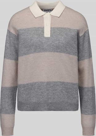 Jake*s Casual Pullover mit Polokragen