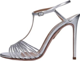 Aquazzura Amore Mio Crystal Sandal 105 - - Shoes - Damen - Grau - 39 EU