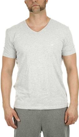 Emporio Armani Underwear Herren Schlafanzugoberteil 111648CC722, 2er Pack, Gr. Small, Schwarz/Grau Meliert