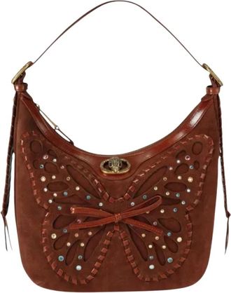 Kurt Geiger Femme, Sacs, Brun, Taille: ONE Size Chelsea Hobo Butterfly