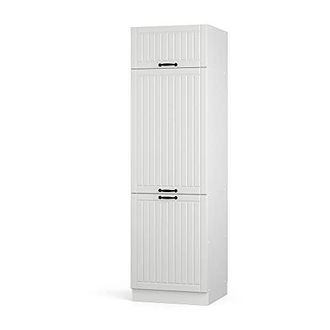 Vicco Armoire pour frigo Fame-Line, Blanc Campagne/Blanc, 60 cm