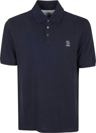 Brunello Cucinelli Homme, Tops, Bleu, Taille: 2XL Polo T-shirt