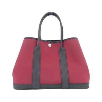 Herm&egrave;s Sac cabas Garden Pre-owned - Femme - Pre-owned - Rouge - Taille: ONE Size