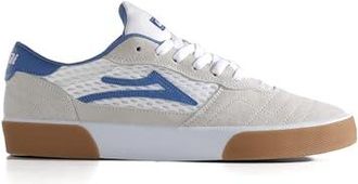 Lakai Chaussures de skateboard basses Cambridge pour homme, Gomme parisienne en daim blanc, 44.5 EU