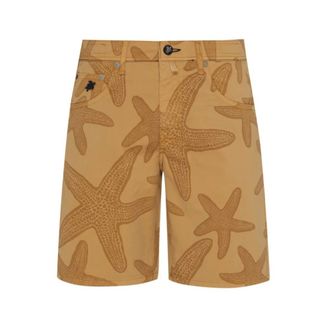 Vilebrequin Homme, Shorts, Brun, Taille: W30 Bermuda en coton imprimé contrasté Starfish