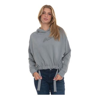 HUGO BOSS Femme, Sweatshirts et sweats &agrave; capuche, Gris, Taille: 42 FR Sweat &agrave; capuche avec diamants