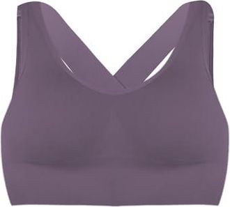 Generic Bustier Femme Soutien-gorge de Sport sans Anneau en Acier S&eacute;chage Rapide Yoga Course Fitness Sport Top Soutien-gorge Sous-v&ecirc;tements Gilet, lilas, S