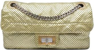 Chanel Sac bandouli&egrave;re en cuir perfor&eacute; pr&eacute;-aim&eacute; - Femme - Pre-owned - Jaune - Taille: ONE Size