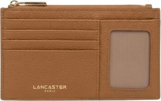 Lancaster Femme, Accessoires, Brun, Taille: ONE Size Porte-cartes Zipp&eacute; Dune 129-32