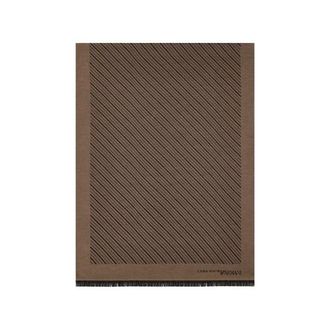 Emporio Armani Foulard ray&eacute; avec franges