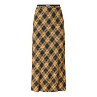 Pinko Maxi-Rock mit Mikro-Strasssteinen im Karomuster - - Skirts - Damen - Mehrfarbig - S