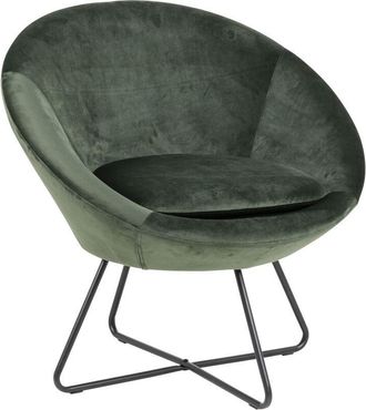 ebuy24 Cenna Sessel tannengr&uuml;n, Metall schwarz